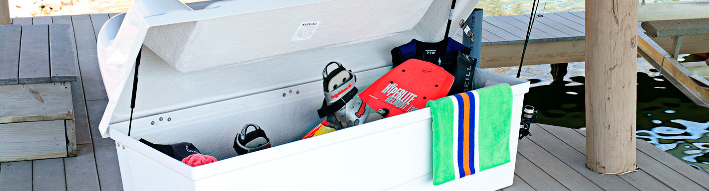 Marine Dock Boxes - Fiberglass, Plastic, Wooden, Triangular | BOATiD