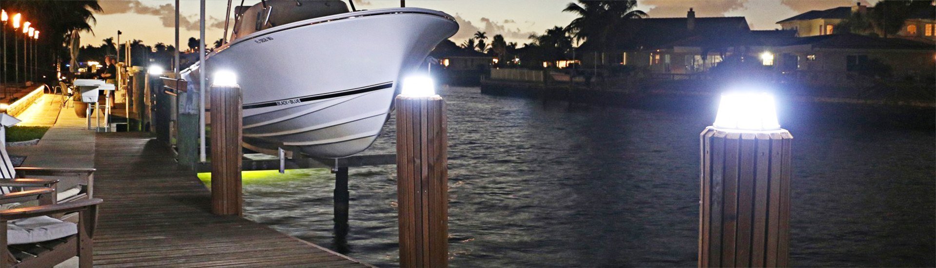 Dock Lighting - Solar, LED, Underwater Lights | BOATiD