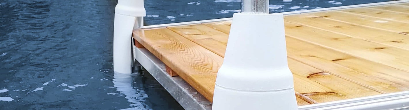 Dock Post Bumpers - Vertical, Removable - PVC, Vinyl | BOATiD